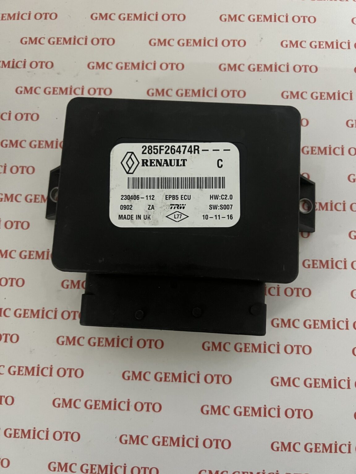 RENAULT FLUENCE MEGANE KADJAR OTOMATİK PARKFREN BEYNİ 285F26474R - GMC ...