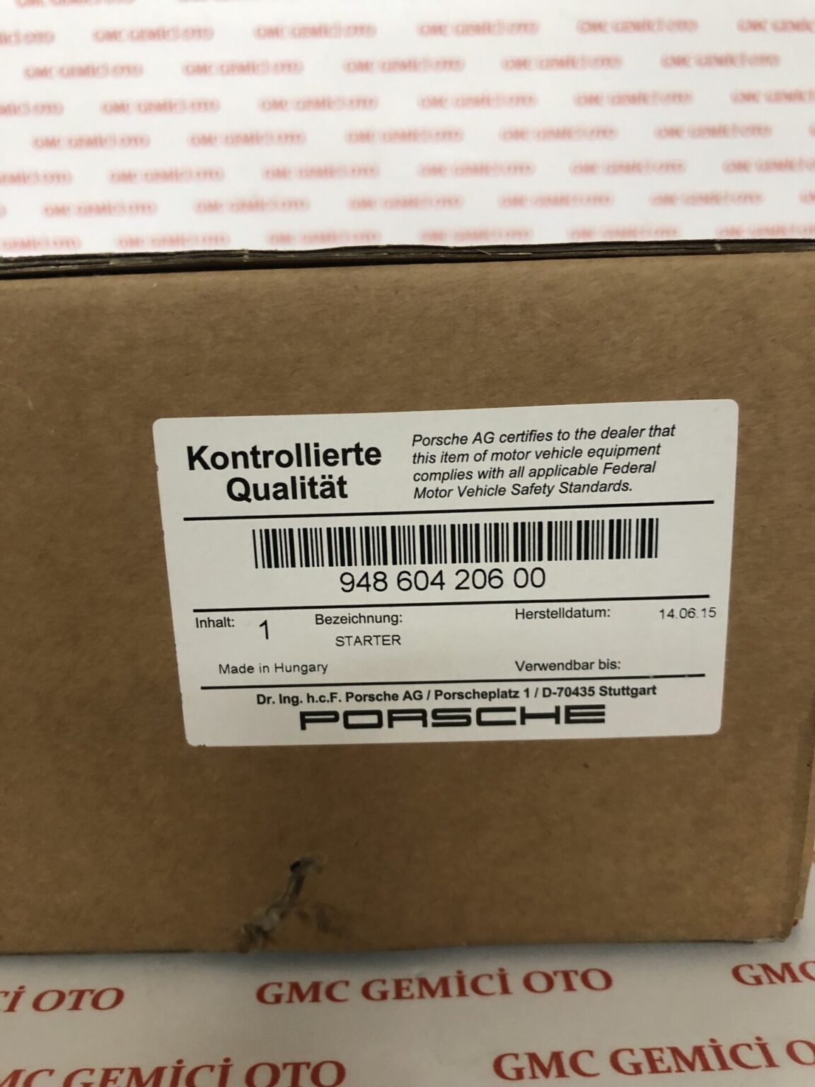 94860420600 0001125057 PORSCHE CAYENNE MARŞ MOTORU - GMC GEMİCİ OTO